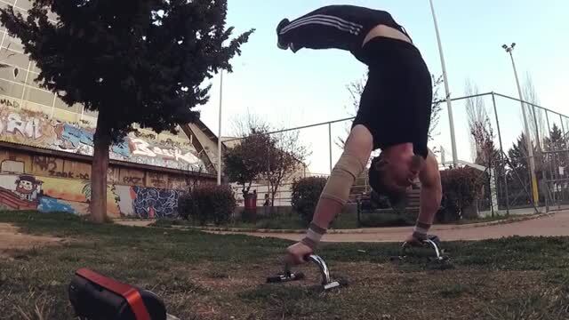 Guy Handstands on Bars and Falls Over | Jukin Licensing