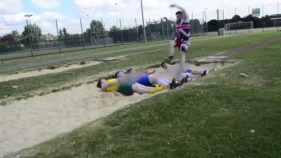 Human Long Jump Fail | Jukin Licensing