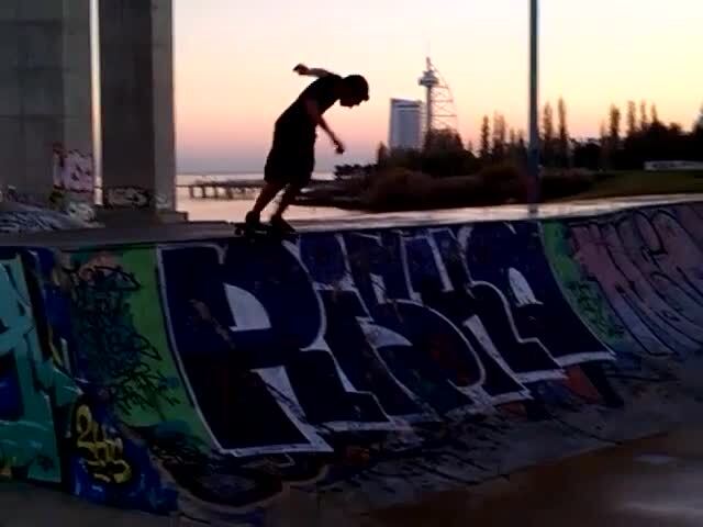 Skateboarding Skate Park Rail Nutshot | Jukin Licensing