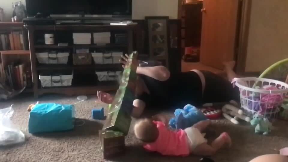 Baby Topples Tower on Dad | Jukin Licensing