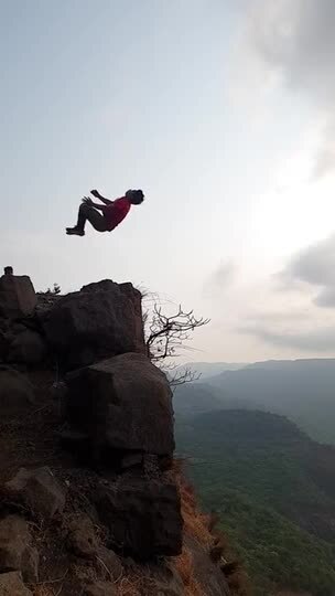 Guy Performs Aerial Backflip on Edge of Cliff | Jukin Licensing
