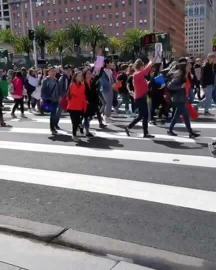 San Francisco Students Protest Against Gun Violence | Jukin Licensing