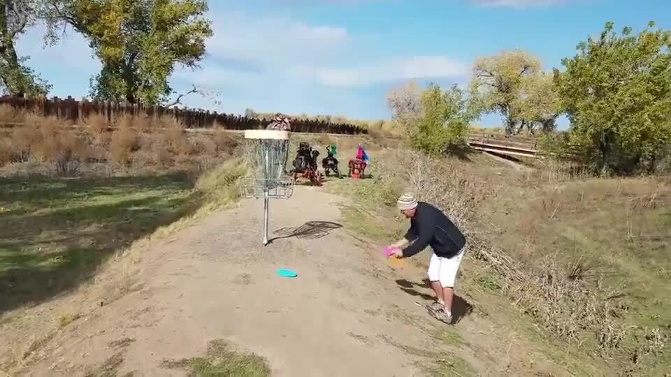 Guy Attempts to Play Frisbee Golf in Strong Wind | Jukin Licensing