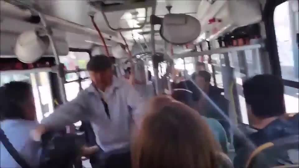 Old Man Falls Backwards on City Bus | Jukin Licensing