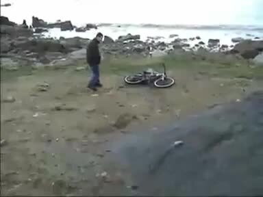 Mountain Bike Jump Fail at Beach | Jukin Licensing