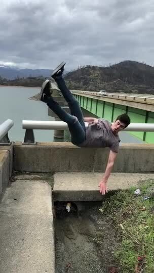 Man Falls on Back Attempting Backflip on Bench | Jukin Licensing