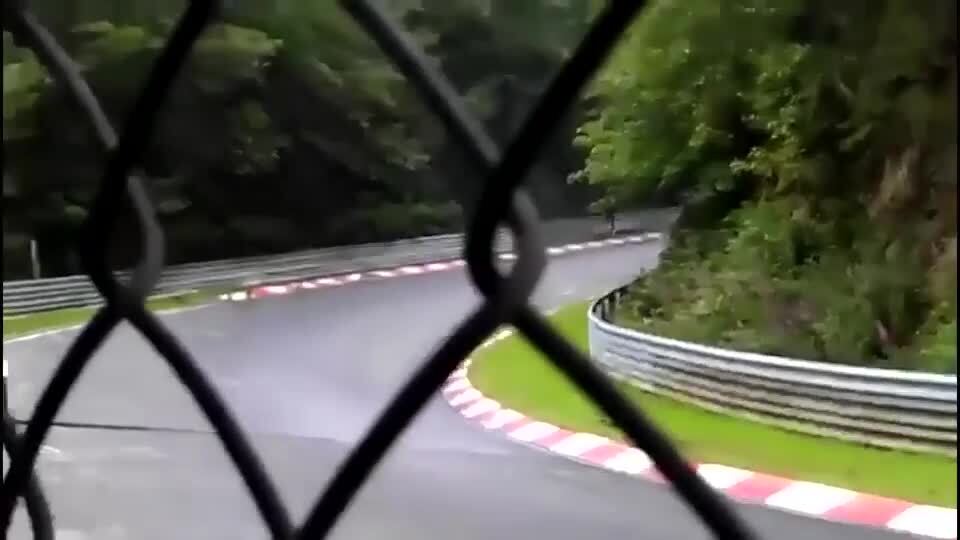 Multiple Race Cars Understeer and Crash at Same Corner | Jukin Licensing