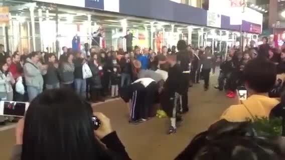 Street Performer Attempts to Jump over People | Jukin Licensing