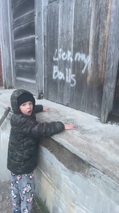 Parent Lies to Toddler When he Asks About Inappropriate Graffiti on ...