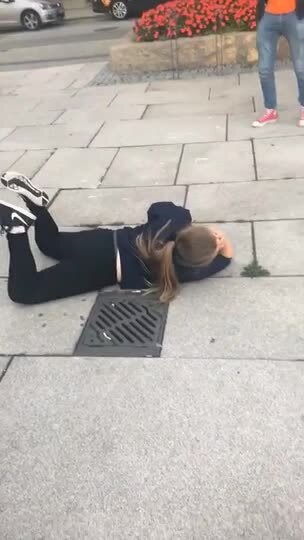 Girl Faceplants While Throwing Boot Between Legs | Jukin Licensing