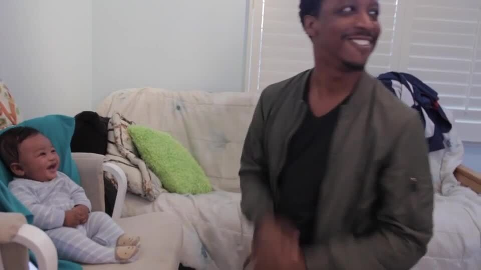 Baby Laughs as Dad Raps at Him | Jukin Licensing