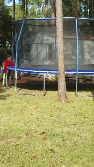 Parents Surprise Son With Giant Trampoline for Christmas | Jukin Licensing