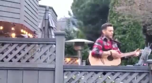 Guy Hold Social Distancing Concert in His Patio | Jukin Licensing