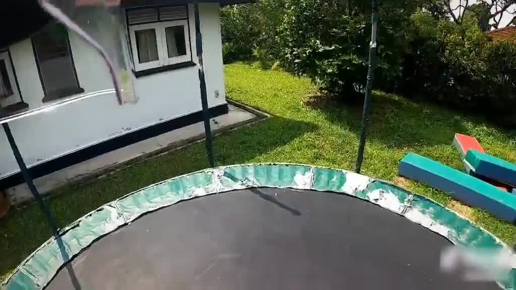 Food Delivery Guy Asks Permission to Jump on Trampoline in Customer’s ...