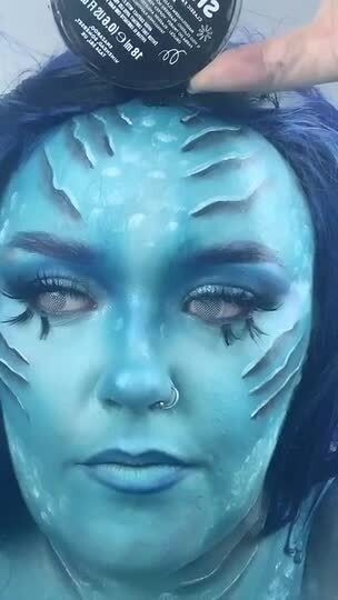 Woman Ruins Halloween Makeup by Pouring Black Paint on Face for ...