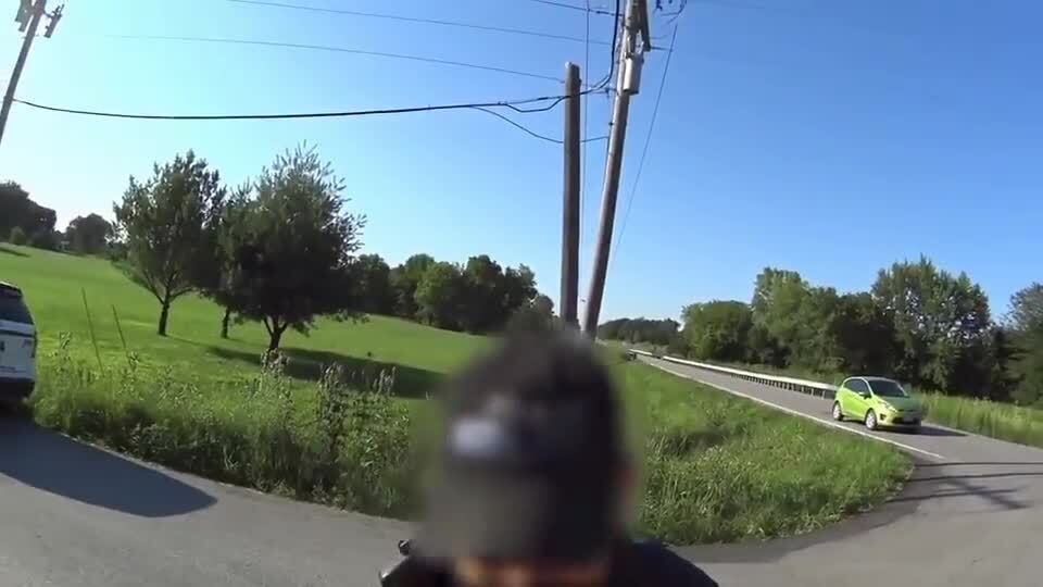 Distracted Police Officer Hits Bicyclist Head-On With Cop Car | Jukin ...