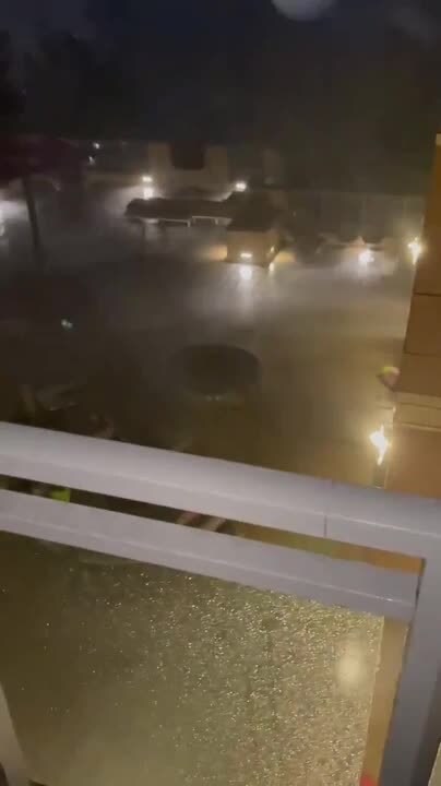 Objects Fly Around on the Street During Heavy Storm | Jukin Licensing