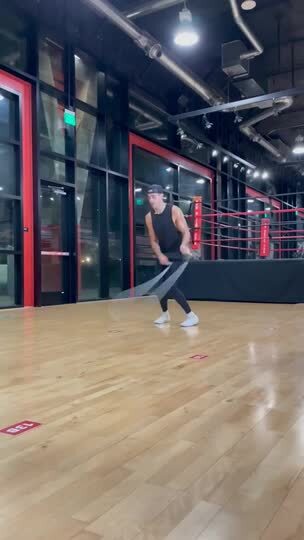 Guy Displays Talent by Performing Tricks While Jumping Over Skipping ...