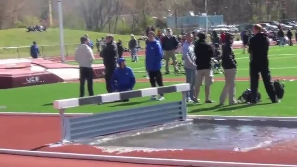 Girl Misses Hurdle and Falls Into Water | Jukin Licensing