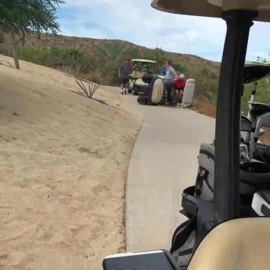 Golf Cart Falls After Guys Go Drifting On It | Jukin Licensing