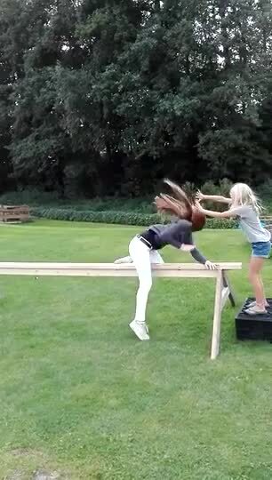 Girl Falls Off Balance Beam | Jukin Licensing