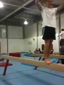 Gymnastics Balance Beam Backflip Fail | Jukin Licensing