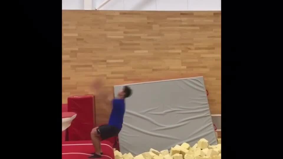 Guy Gets Better at Backflip Tuck with Practice | Jukin Licensing