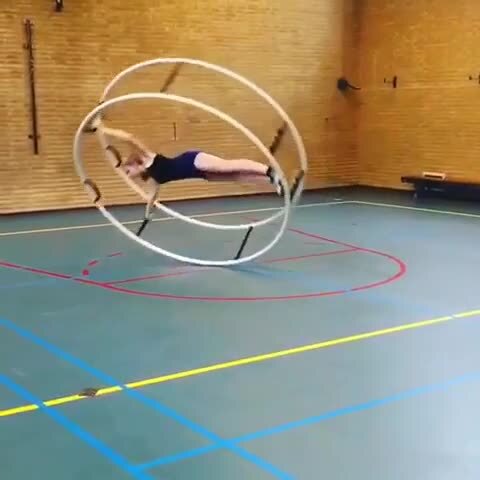 Girl Spins as One with German Wheel | Jukin Licensing