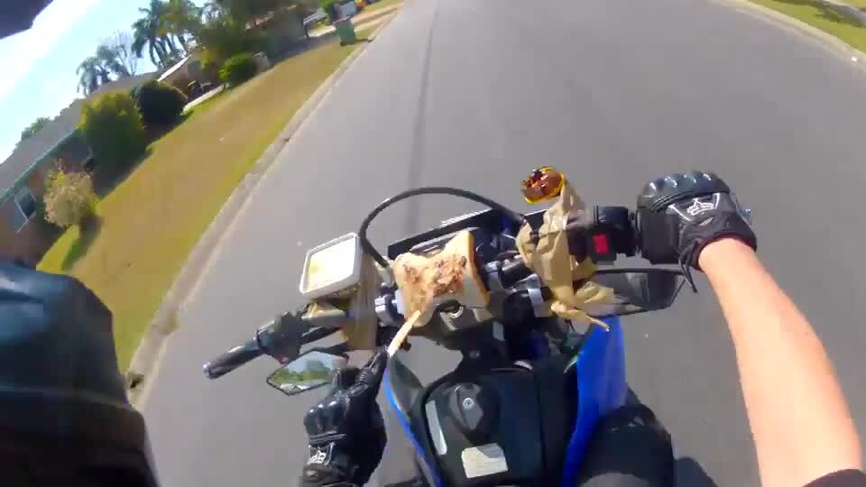 How to Make a Sandwich on a Motorcycle | Jukin Licensing