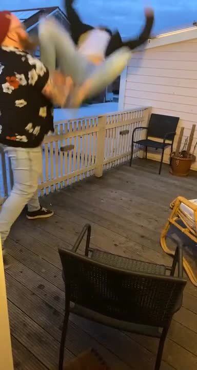 Man Falls On His Neck While Attempting To Perform a Backflip Off His ...