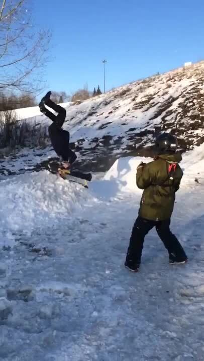 Sledding Backflip Fail | Jukin Licensing
