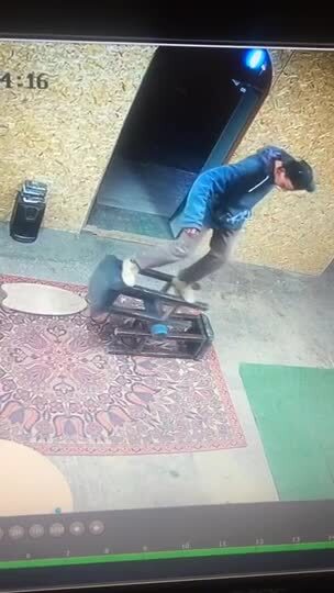 Guy Balancing on Roller And Stool Seats Falls on Face | Jukin Licensing