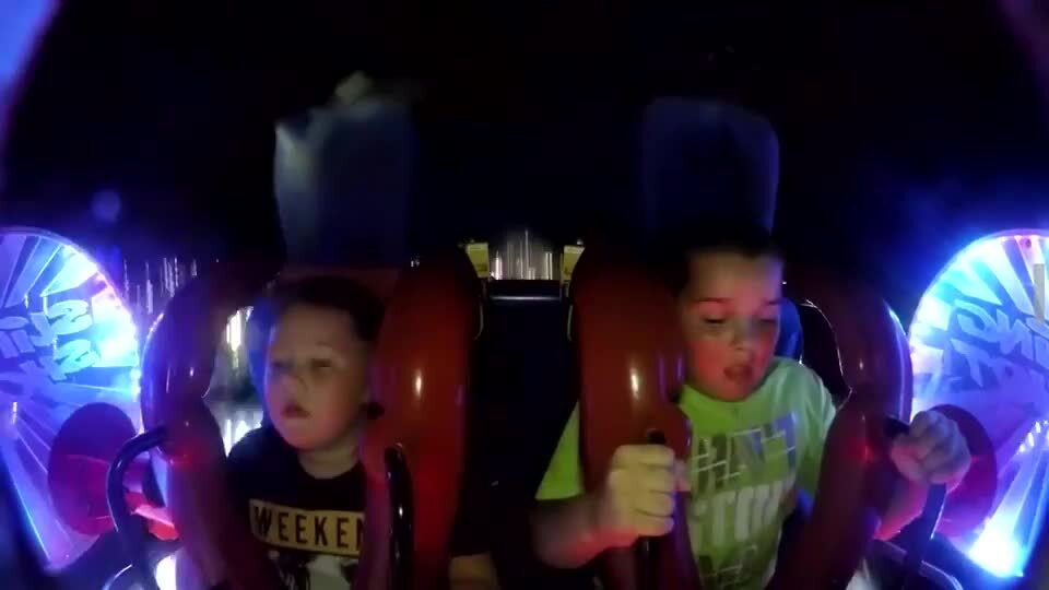 Little Boy Comforts Friend on Scary Slingshot Ride | Jukin Licensing