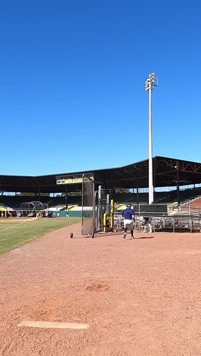 Strong Winds Cause Trampoline to Fall on Guy Practising Baseball ...