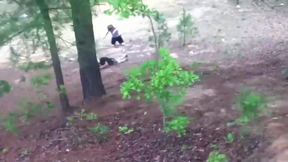 Kid Falls off Tree Branch and Rolls down Hill | Jukin Licensing