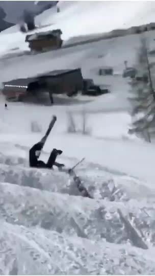 Girl Scorpions Hilariously While Skiing Down Snowy Slope | Jukin Licensing