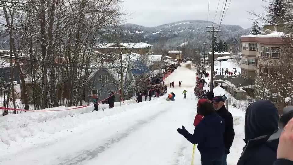 Homemade Sled Tips over at Finish Line | Jukin Licensing