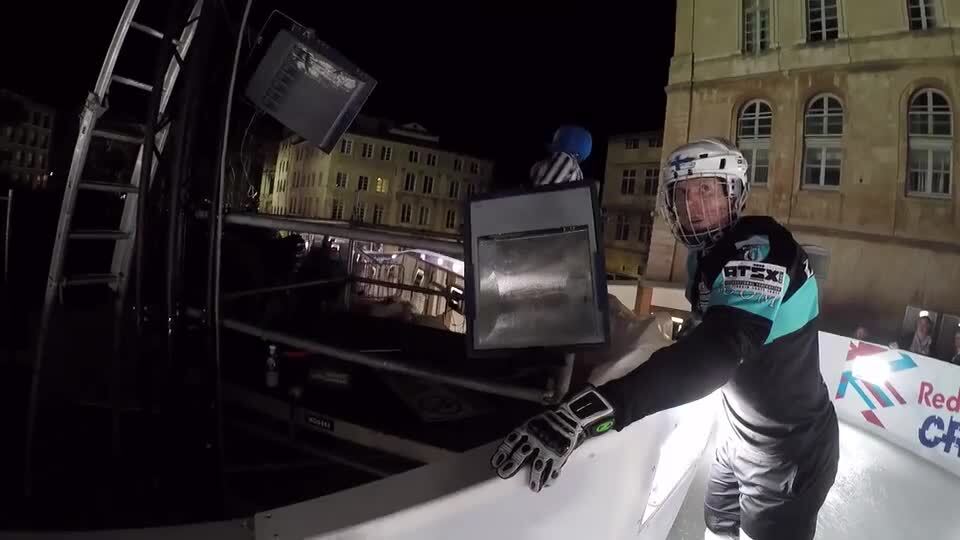 Ice Skater Falls Down Icy Ramp | Jukin Licensing