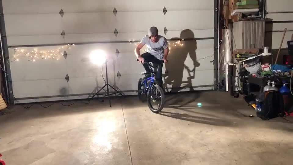 Guy Fails Multiple Times and Succeeds in End While Doing Trick on BMX ...