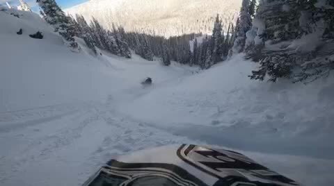 Guy Loses Control of His Snowmobile Post Hitting Tree | Jukin Licensing