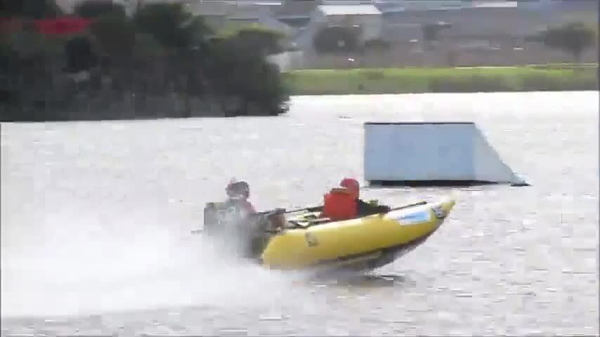 Passenger Falls Out of Boat During Boat Race | Jukin Licensing