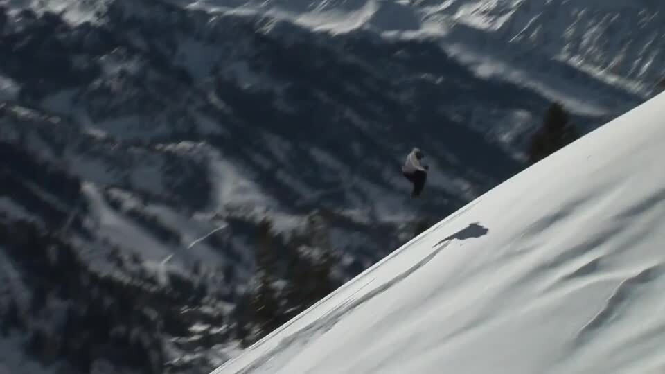 Skier Flips Downhill After Jumping Off Snow Ramp | Jukin Licensing
