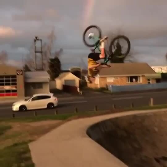 Guy Riding Bike Fails While Double Flipping on Edge of Ramp | Jukin ...