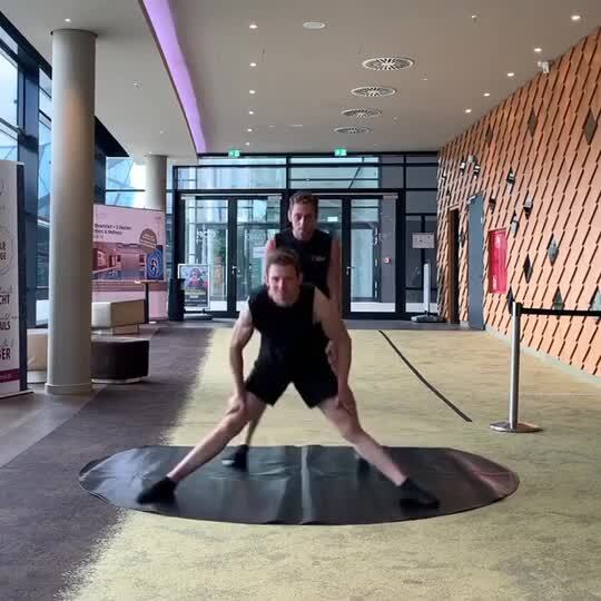 Guys Show Amazing Flexibility While Doing Multiple Splits Successively ...