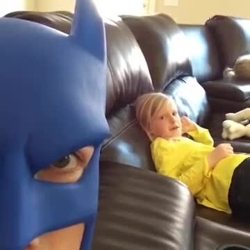 BatDad Tries out New Mask | Jukin Licensing