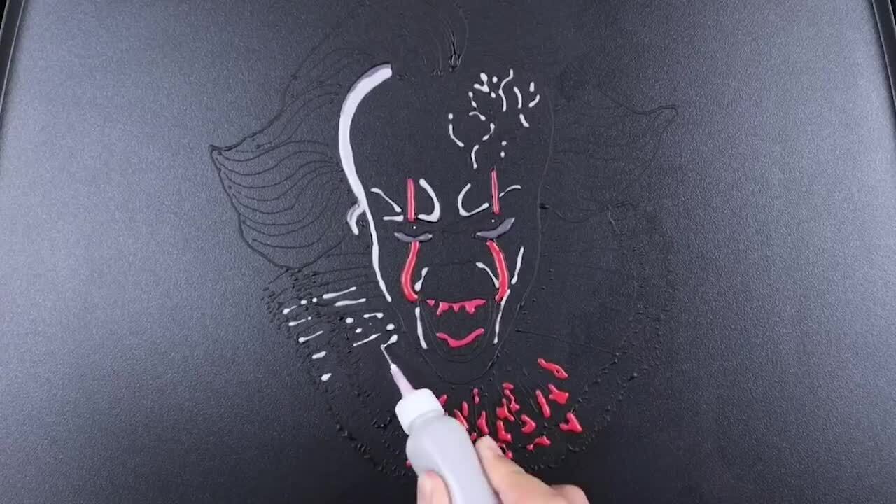 Artist Makes Scary Clown Shaped Pancake | Jukin Licensing