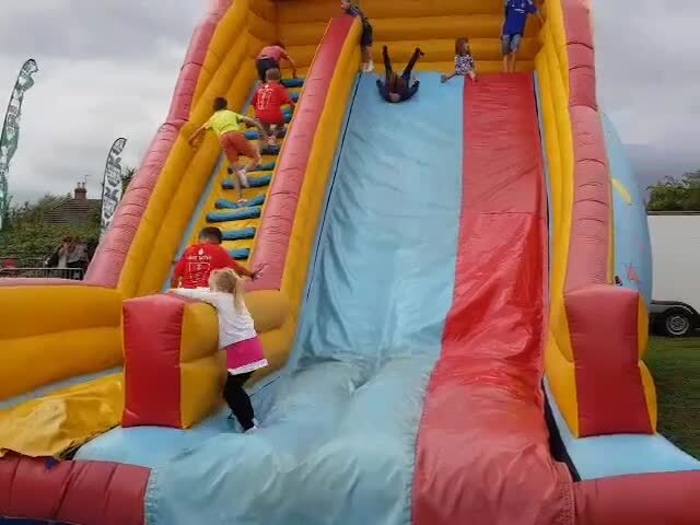 Girl Scorpions Down Inflatable Slide | Jukin Licensing