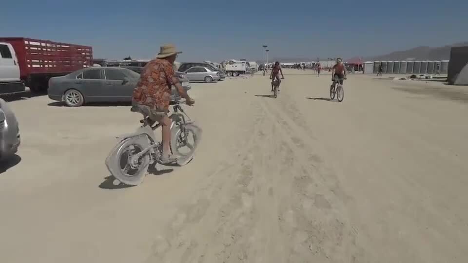 Riding Bike With Triangular Wheels | Jukin Licensing