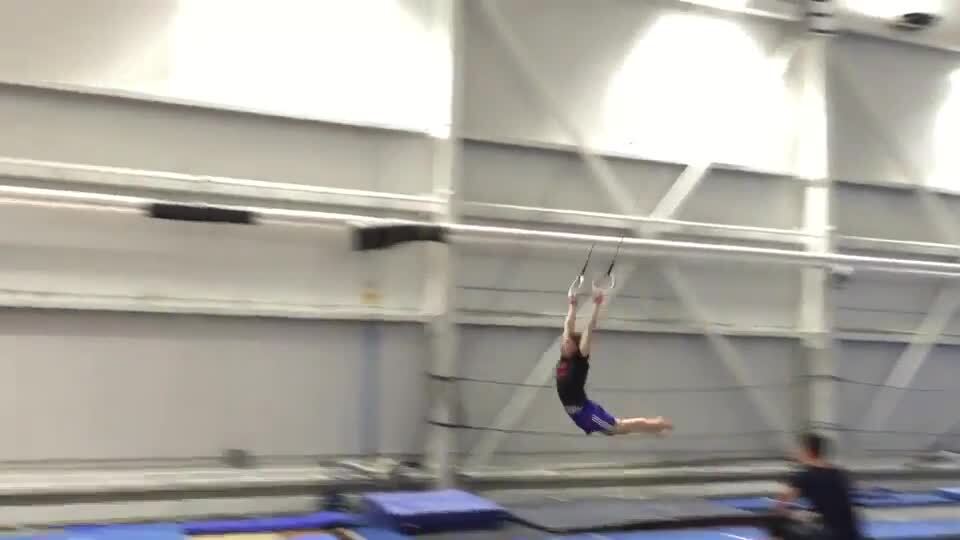 Acrobat Performs Triple Pike Flip | Jukin Licensing