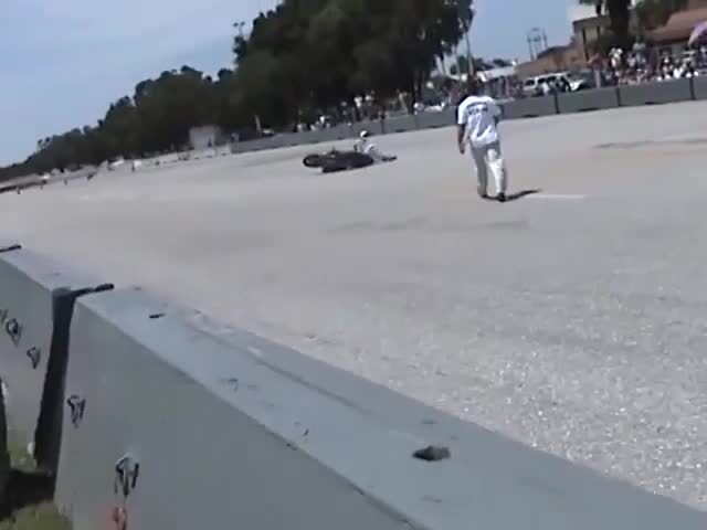 High Speed Stoppie Crash at Motorcycle Event | Jukin Licensing